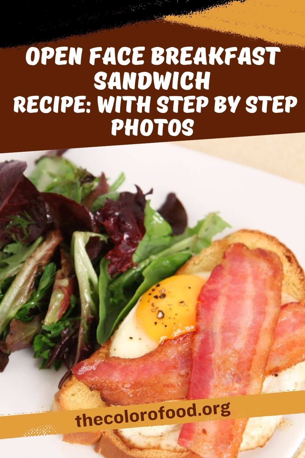 Open Face Breakfast Sandwich Recipe: With Step By Step Photos ...
